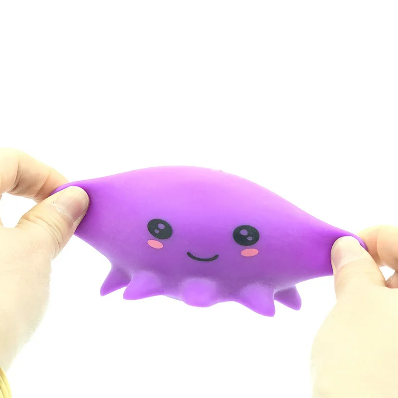 Kawaii Rubber Octopus Squishies Anima Squishy Toys Octopus Kids Anti ...