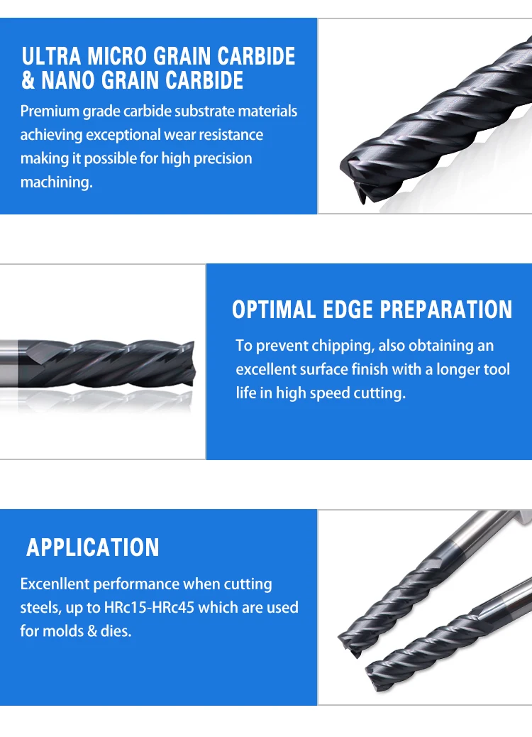 Unt Dao Cắt Kim Loại Cnc Phủ Cacbua Vonfram Rắn Thiết Kế An Toàn Fresa – Công Xưởng Máy - Vật Tư ...