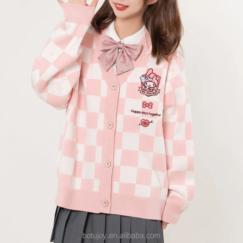 Kuromi Sanrio Sweater - Cute Cardigan for Women's Fashion