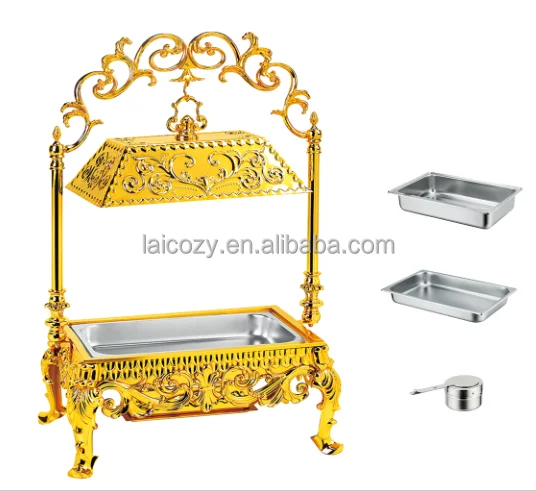 Star Hotel Luxury Gold 304 Stainless Steel Buffet Chaffing Dishes Hanging Chafing Dish - Buy ...