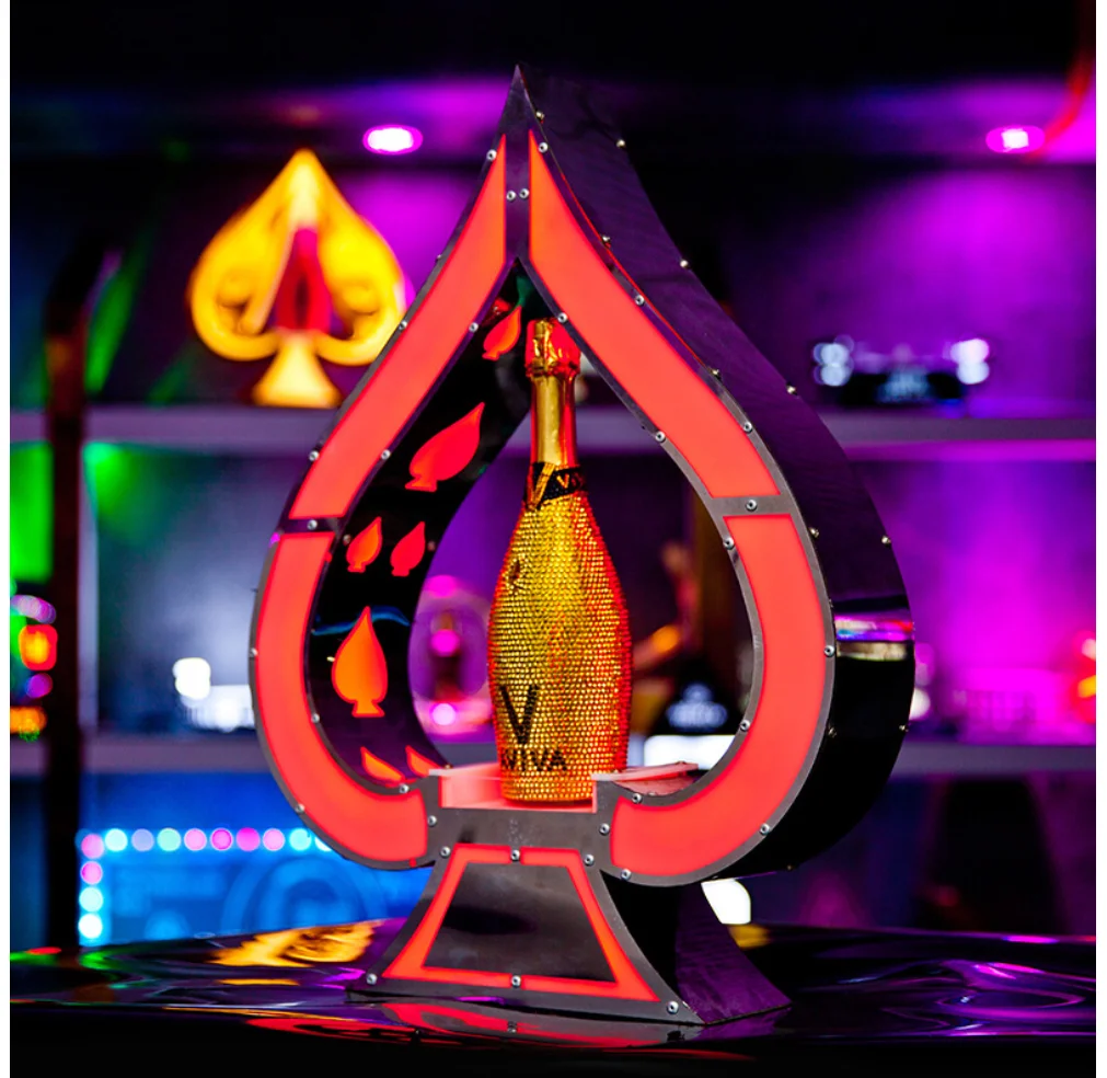 Oem Led Bottle Presenter Night Bar Vip Serving Acrylic Stand Wine ...