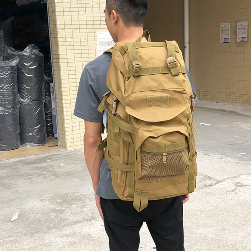 50l Large 800d Nylon Outdoor Sports Gym Trekking Hunting Hiking Molle ...