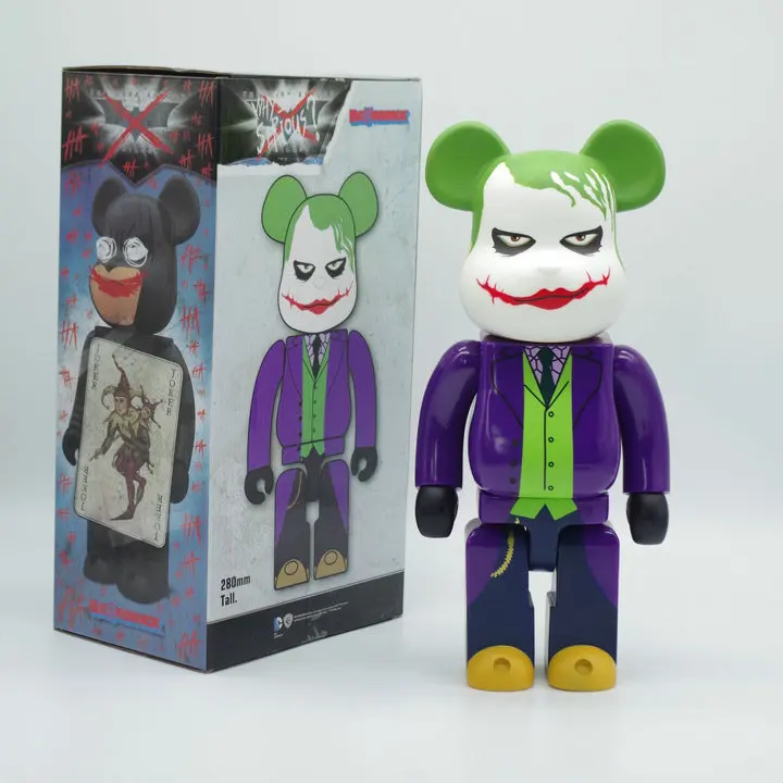 Bearbrick 400% Batman & Joker Resin Figurine - Trendy Kwas Model for ...