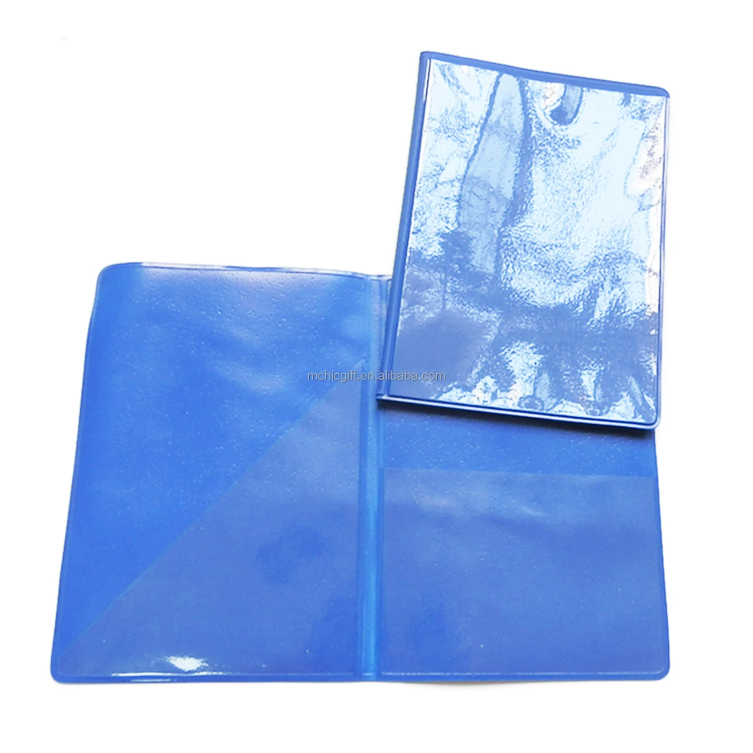 Customized Blue Plastic Document Folders - Mchic M3646