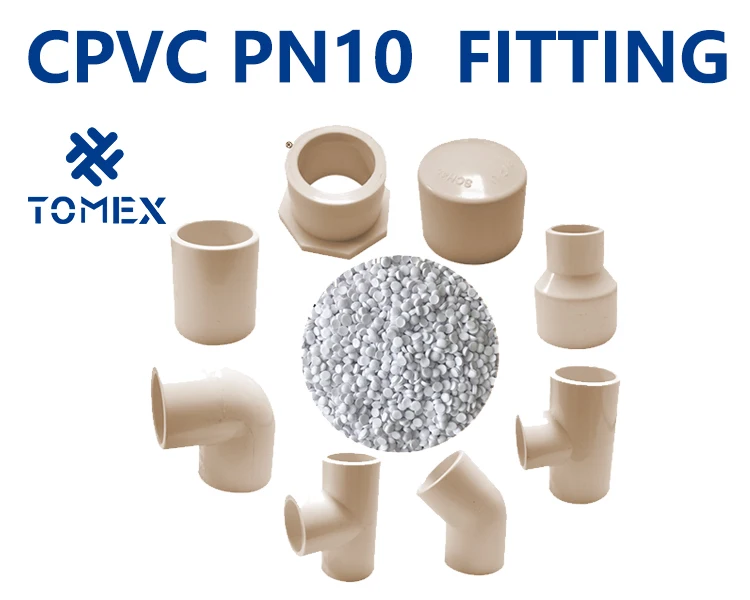 DIN Standard Pn10 Plastic CPVC Pipe Fitting Coupling