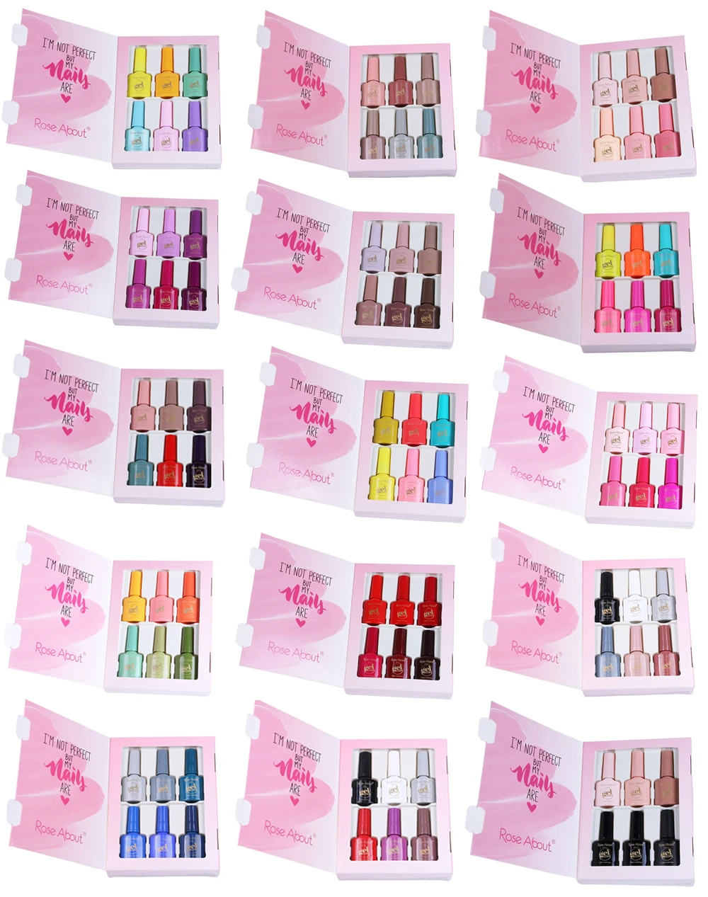 Uv Gel Nail Polish Set Private Label 7.3ml Soak Off Uv/led Gel Polish ...