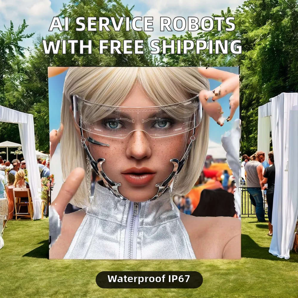 153cm AI Intelligent Electronics Service Robot with TPE