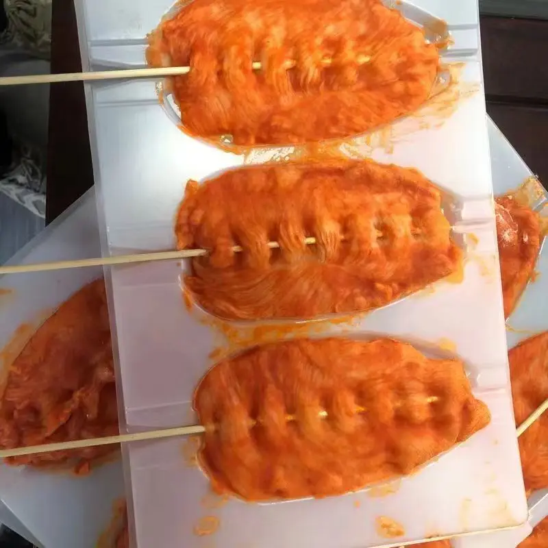 Beef Chicken Satay Meat Skewer Machine - 3000pcs/h Capacity