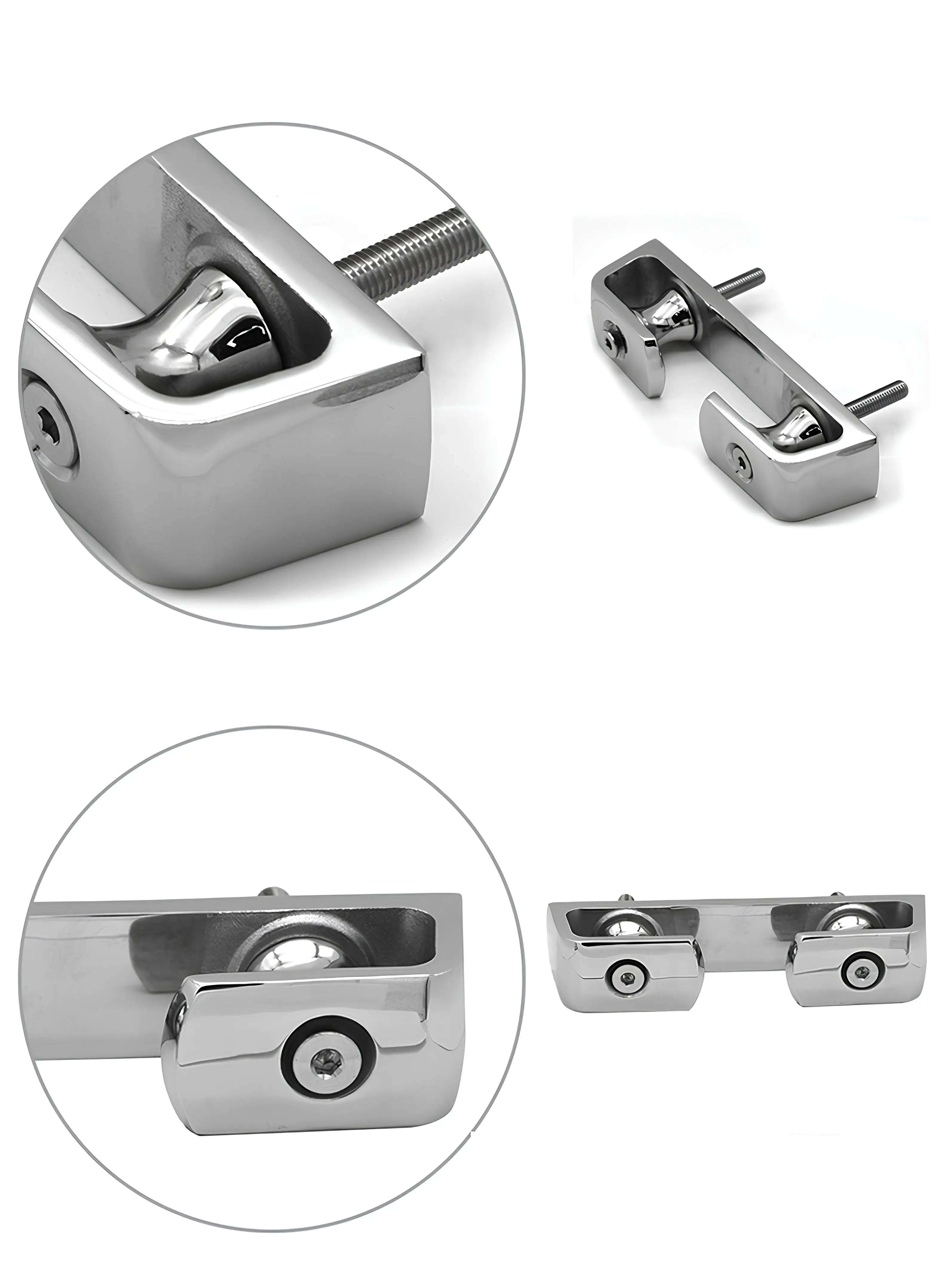 Marine Yacht 316 Stainless Steel Bollards Roller Hawse Pipe With Cleat ...