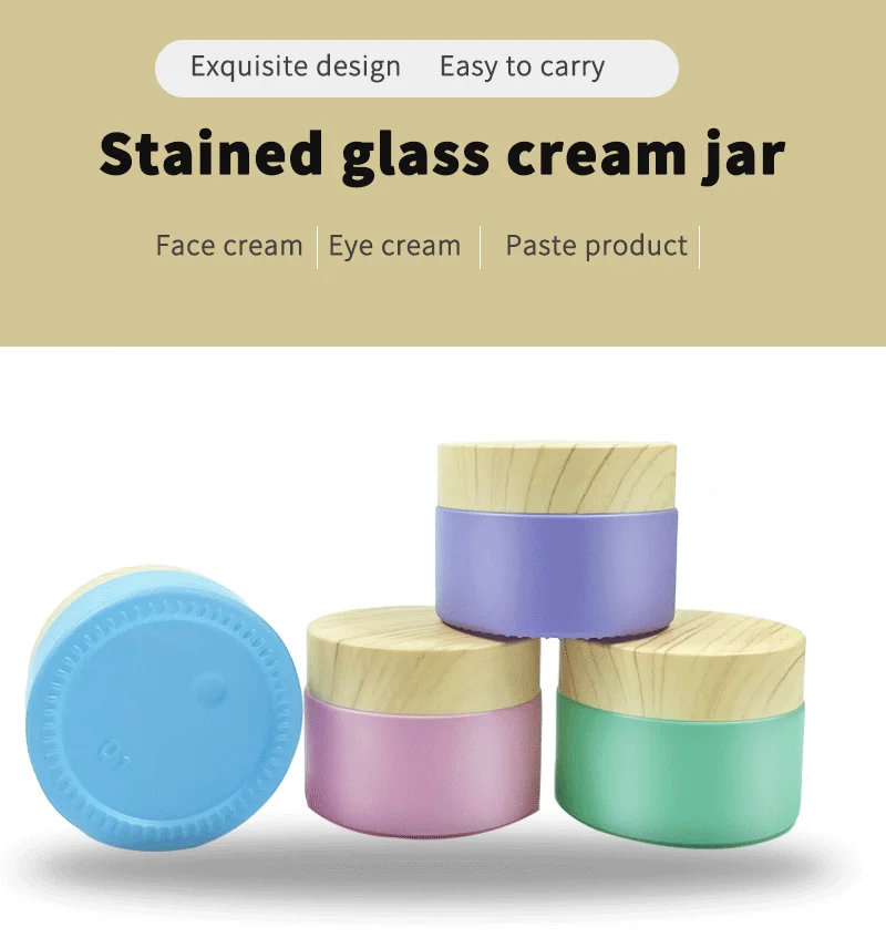 Cosmetic Face Cream Container 30ml 50ml 100ml Frosted Clear Glass ...