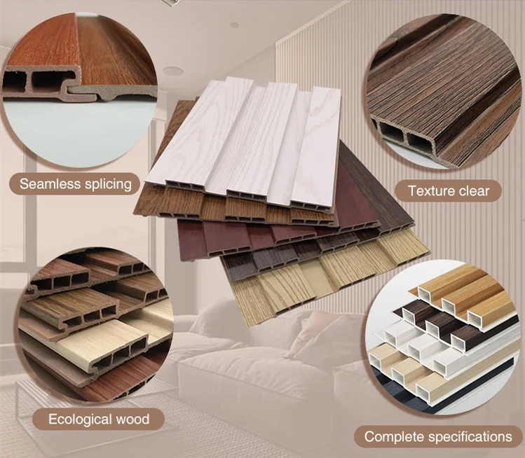 Home Interior Wpc Fluted Wall Panels Decorative Panel Pared Wpc 3d ...