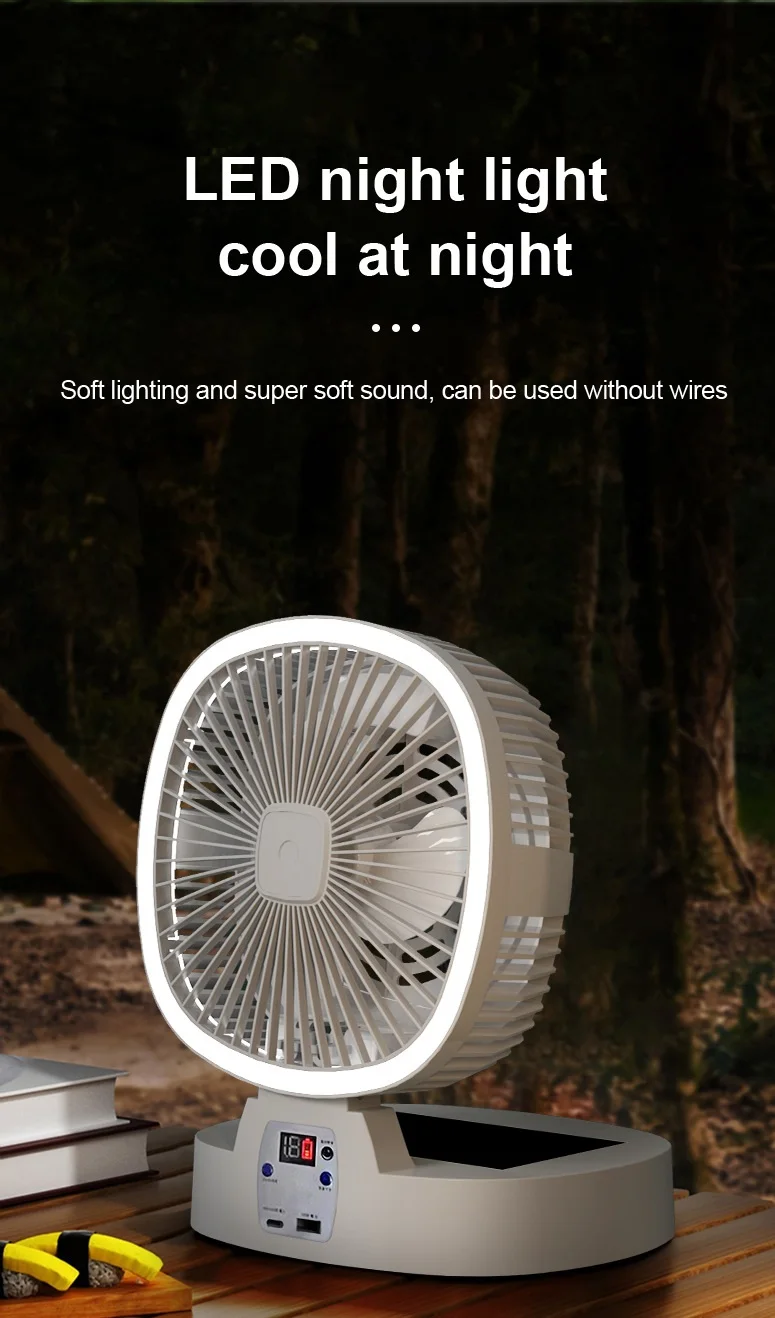 Electric Cooling Table Fans Solar Air Circulation Fan Solar ...
