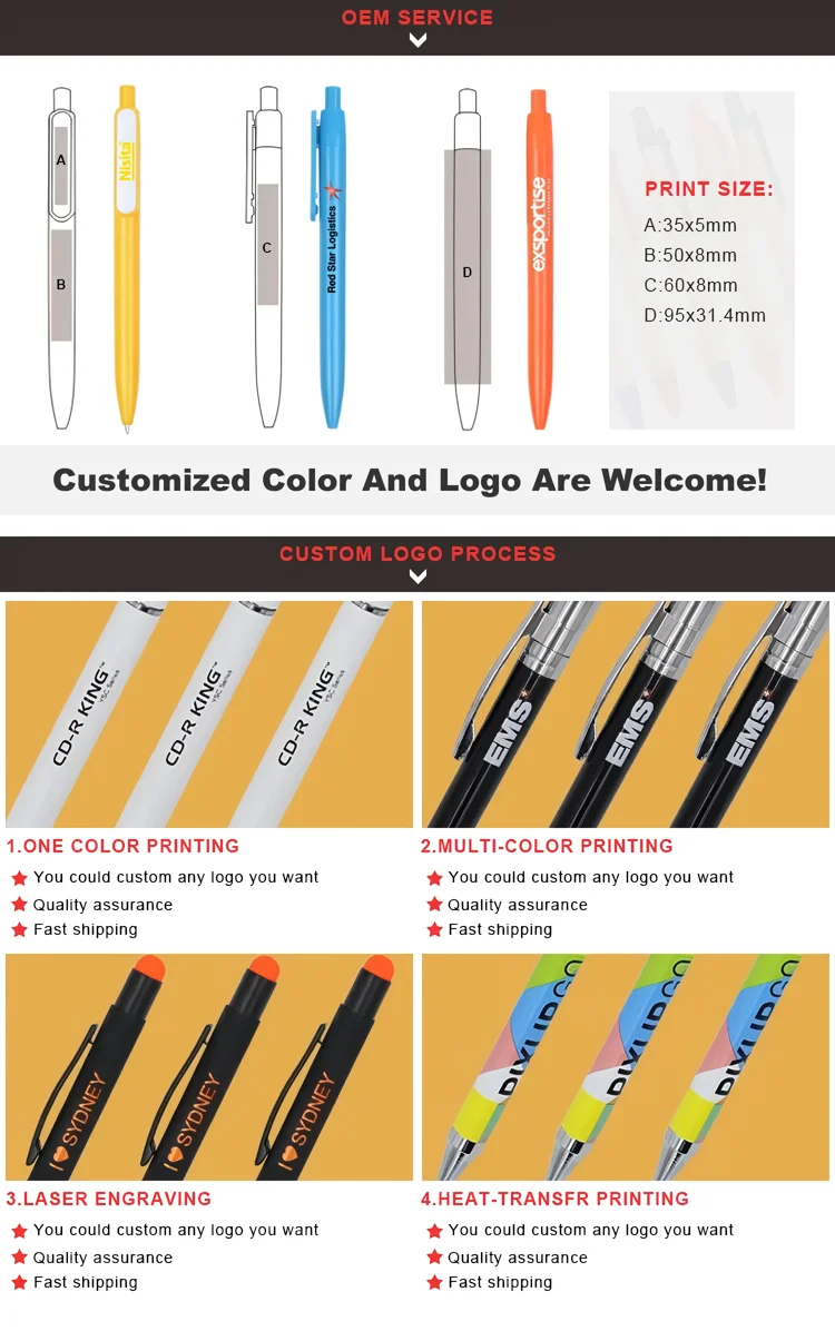 Factory Plastic Promotional Ballpoint Pen Gel Pen Interesting and ...