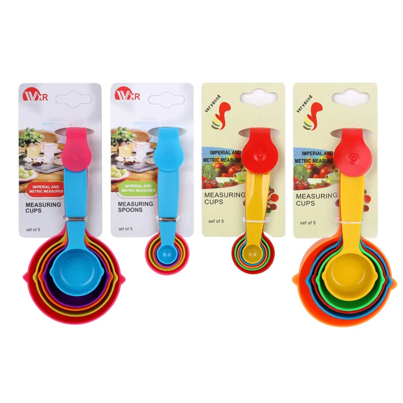 Kitchen baking tools Rainbow measuring spoon Flour baking spoon Color ...