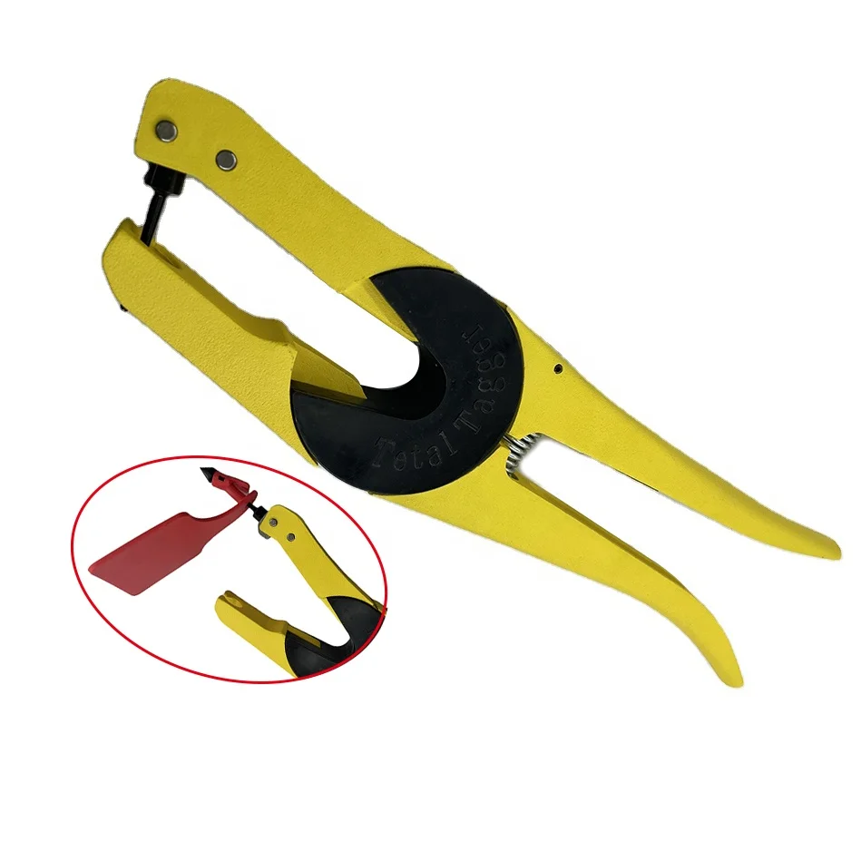 CMRFID Animal Cow Pig Sheep Ear Tag Install Tool Applicator Tagger ...