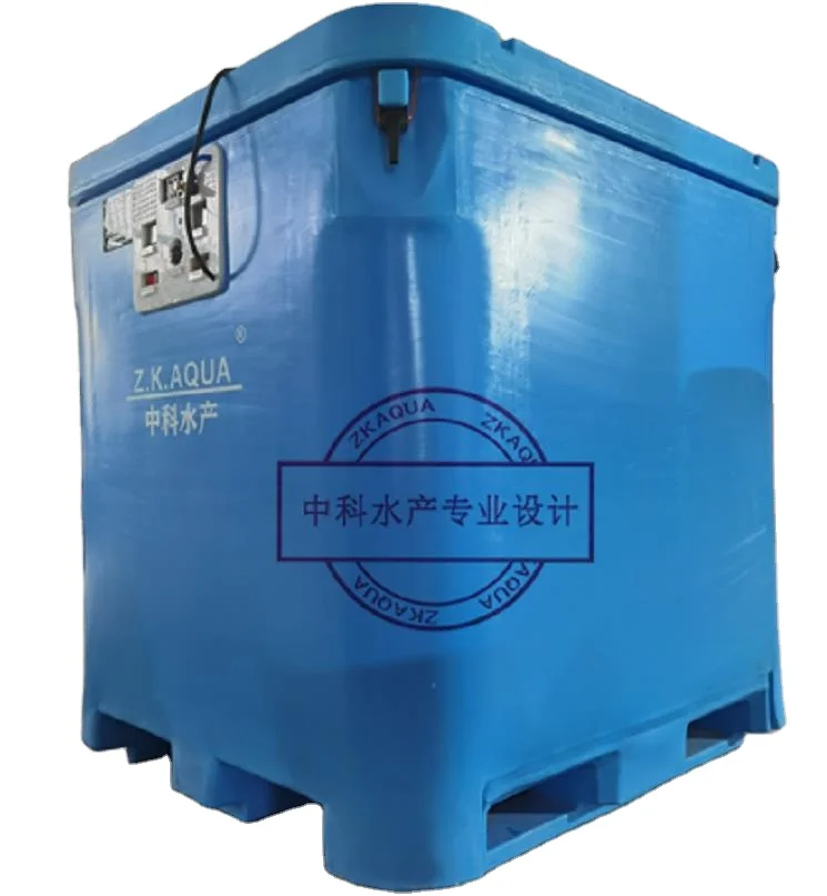 1000L tilapia farming equipment container for transport live fish ...