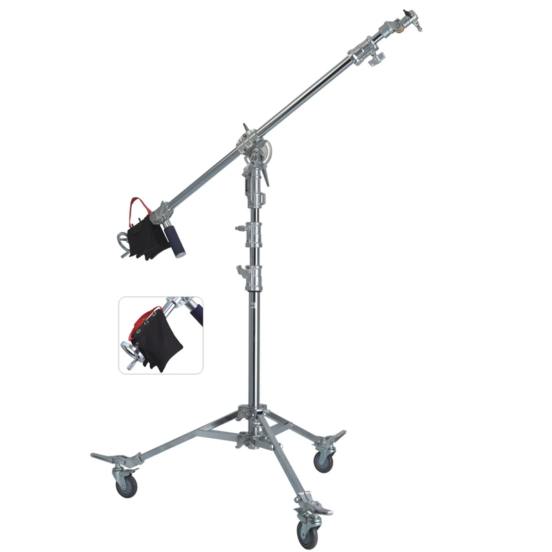 Heavy Duty Light Stand Arm Boom Load 5kg Sandbag Tripod For Film Tv ...