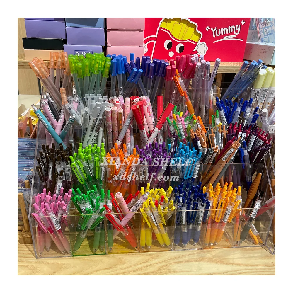 Custom Square Table Shop Counter Display Shelf For Stationery - Buy ...