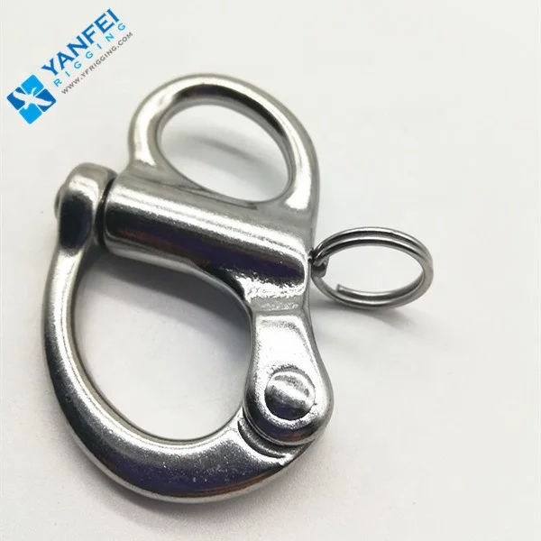 Stainless Steel Jaw Swivel Quick Release Snap Shackle With Fixed Eye ...