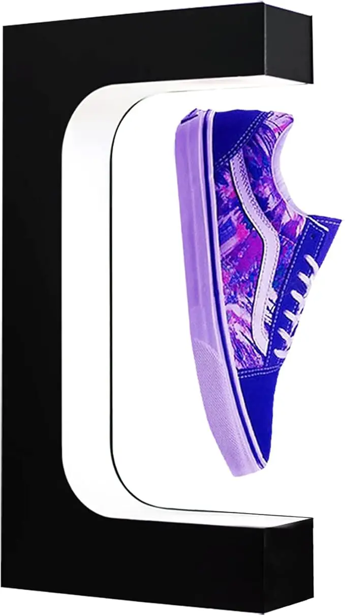 Magnetic Levitating LED Light Display Rack for Shoes