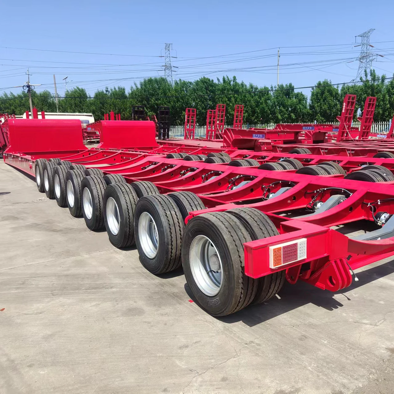 Iso 40ft 2 Axles Intermodal Container Chassis Truck Semi Trailer For ...