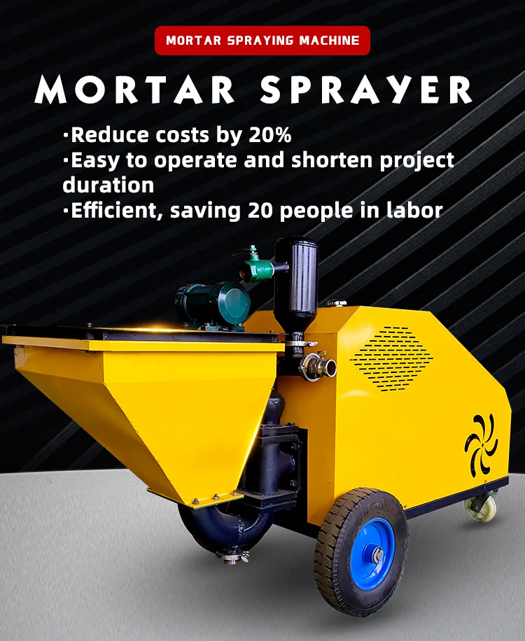 Cement Plastering Concrete Paint Sprayer Mortar Spray Machine - Buy ...