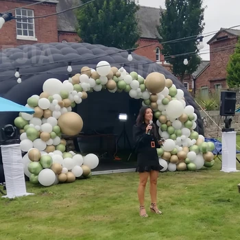 Garden Black Inflatable Nightclub Booth Seatin Dome House Igloo Tent ...