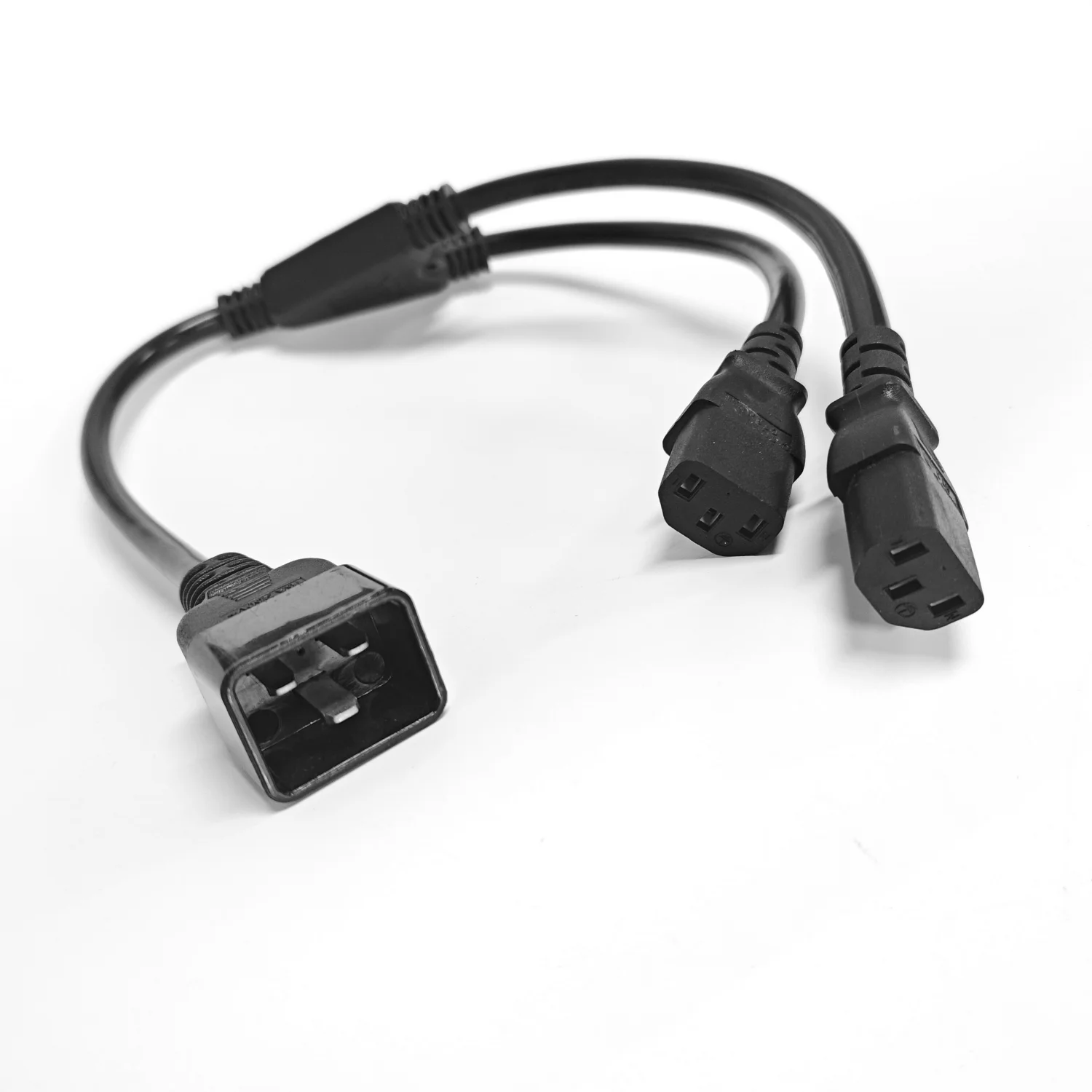 IEC 320 C20 to C13 Power Y Type Splitter Adapter Cable