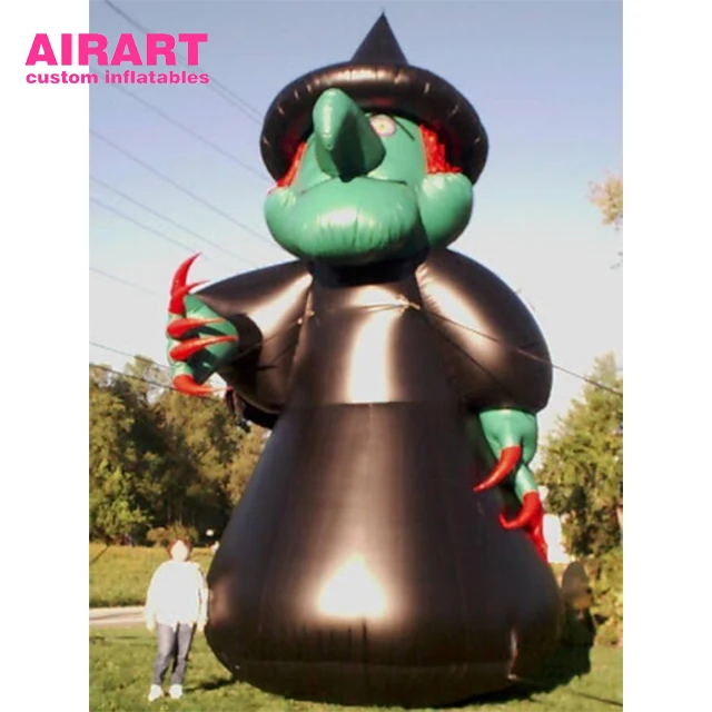 Giant Inflatable Witch Mascot Balloon Inflatable Halloween Witch Model ...