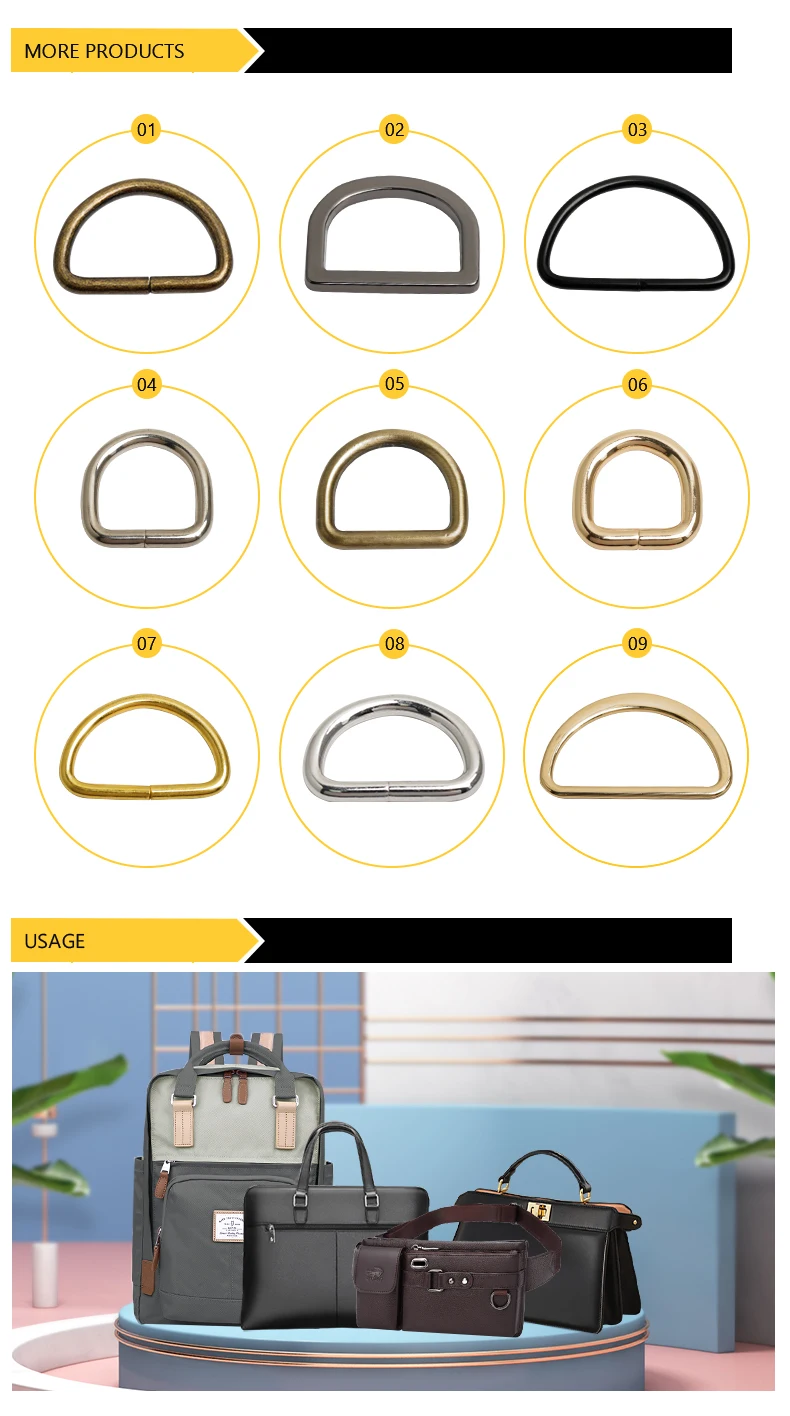 D Ring For Handbags Bag Accessories Wholesale Zinc Alloy Metal Oem ...