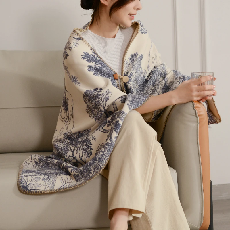 Office Shawl Blanket With Buttoned Air-conditioned Blankets| Alibaba.com