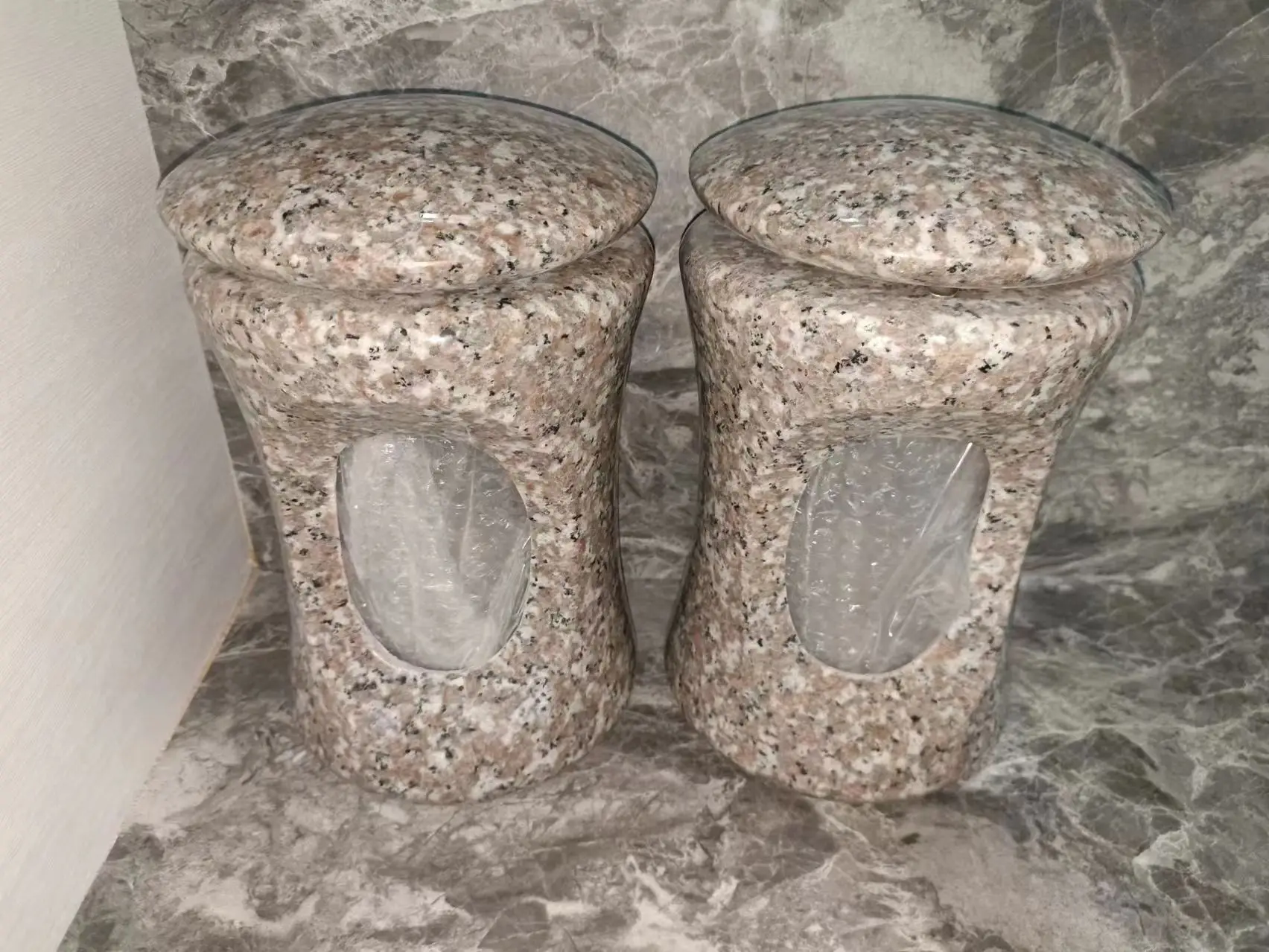 Natural Granite Marble Cemetery Tombstone Memorial Grave Candle ...