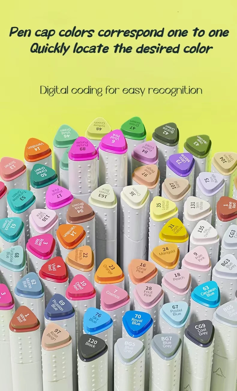 Wholesale Customization Brush Pen Drawing Lettering Markers Set Click Multi Colour Pen - Buy ...