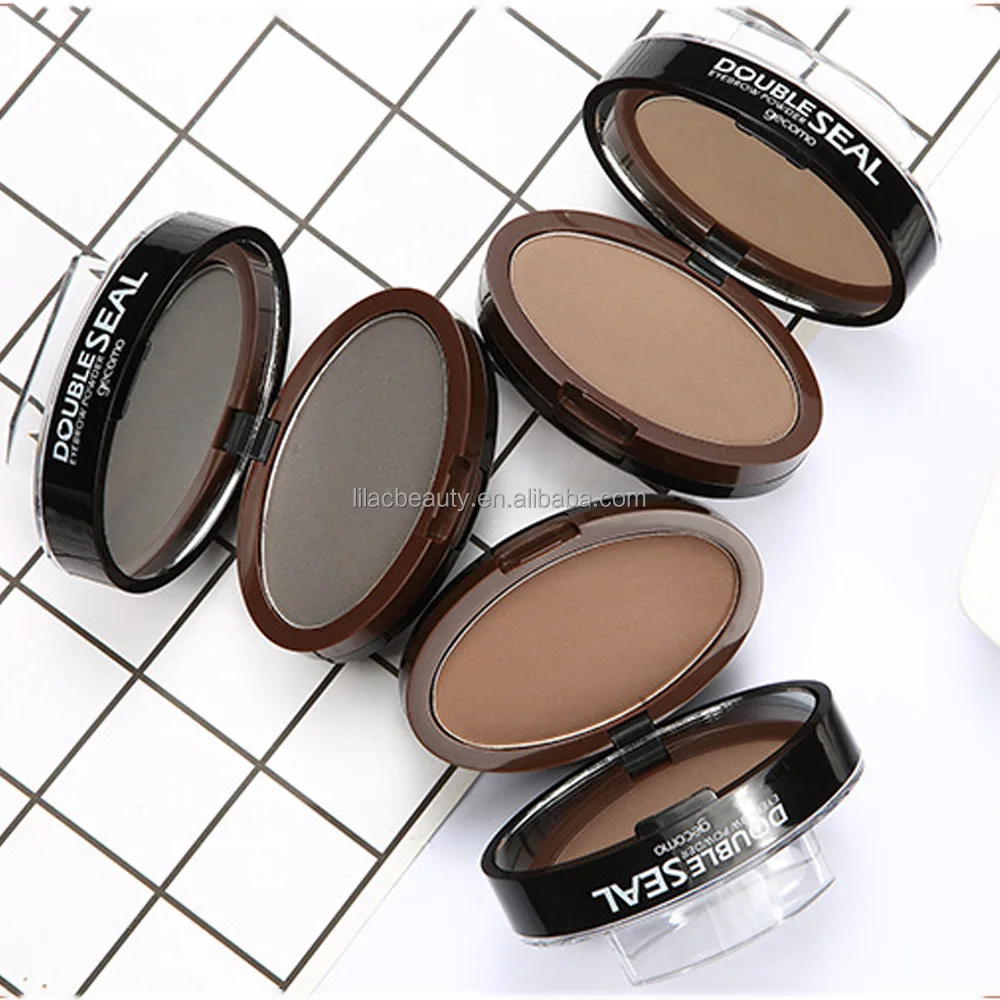 GECOMO Double-Layer Eyebrow Powder Kit - Waterproof & Sweat-proof