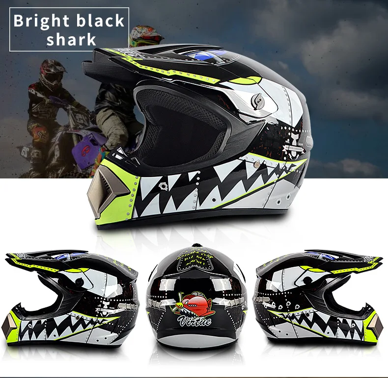 ABS Safety Helmet - Motorcycle Full Face Motocross Helmets