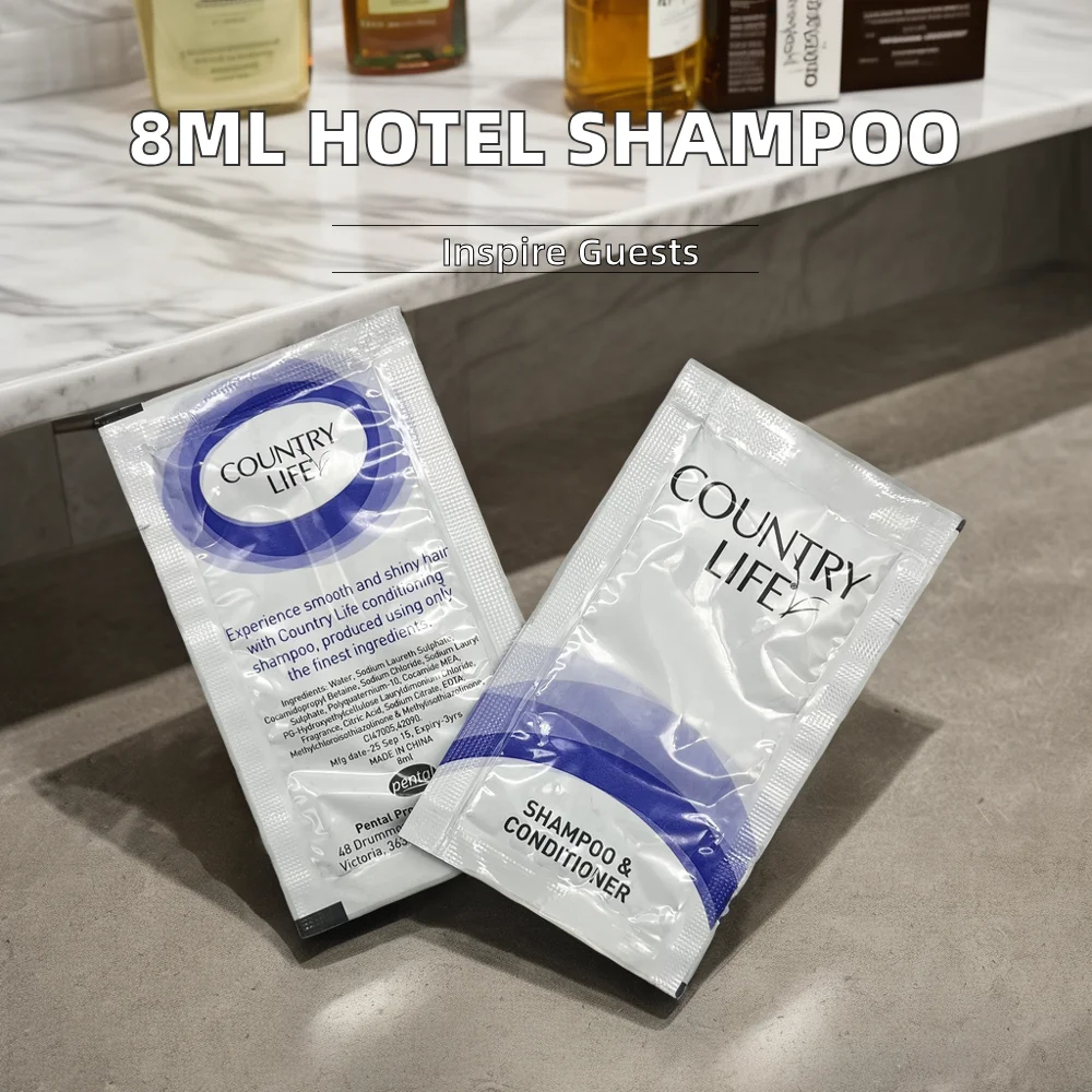 Customized 8ml Disposable Hotel Shampoo Sachet Convenient Travel ...