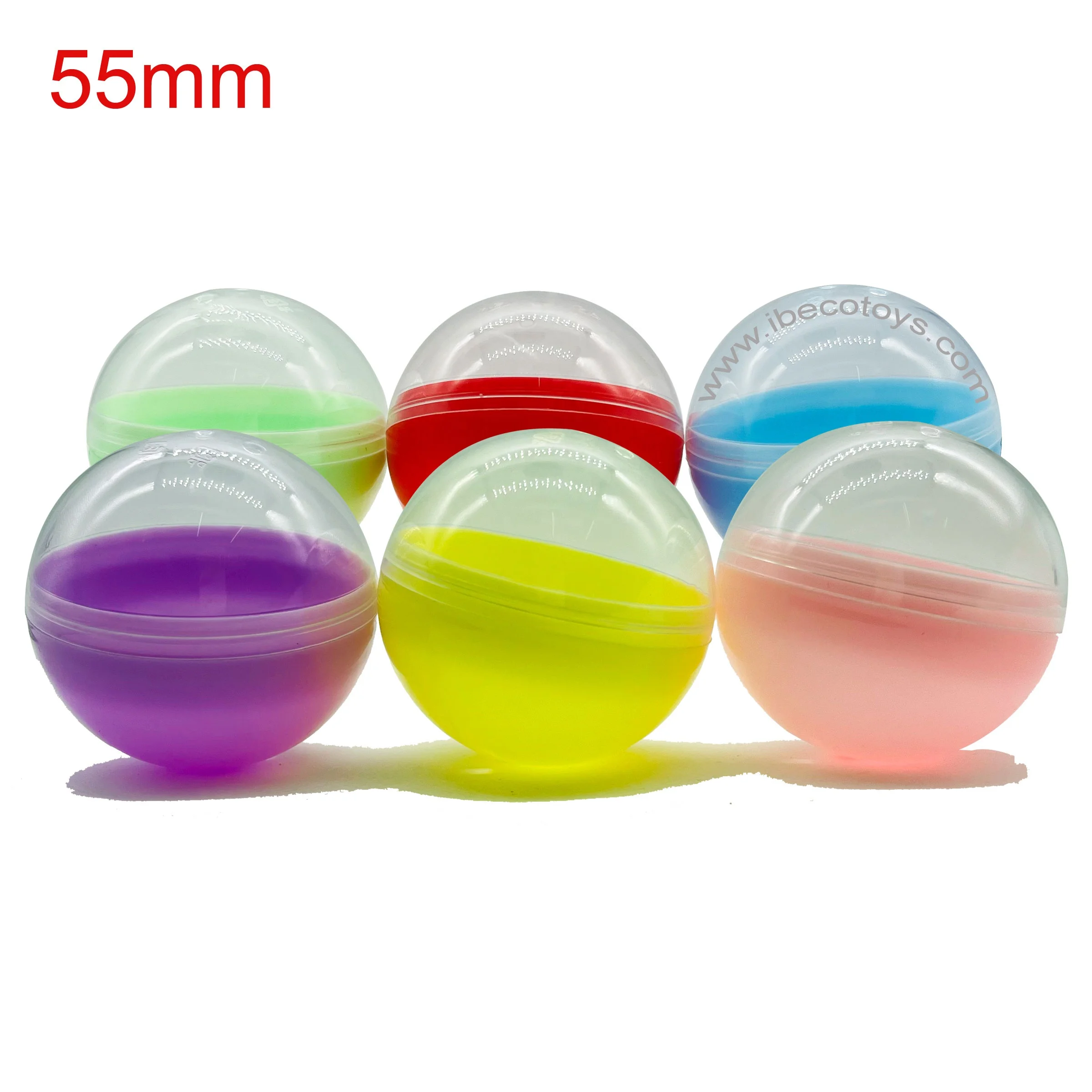 Plastic Empty Ball Capsules for Toy Vending Machines