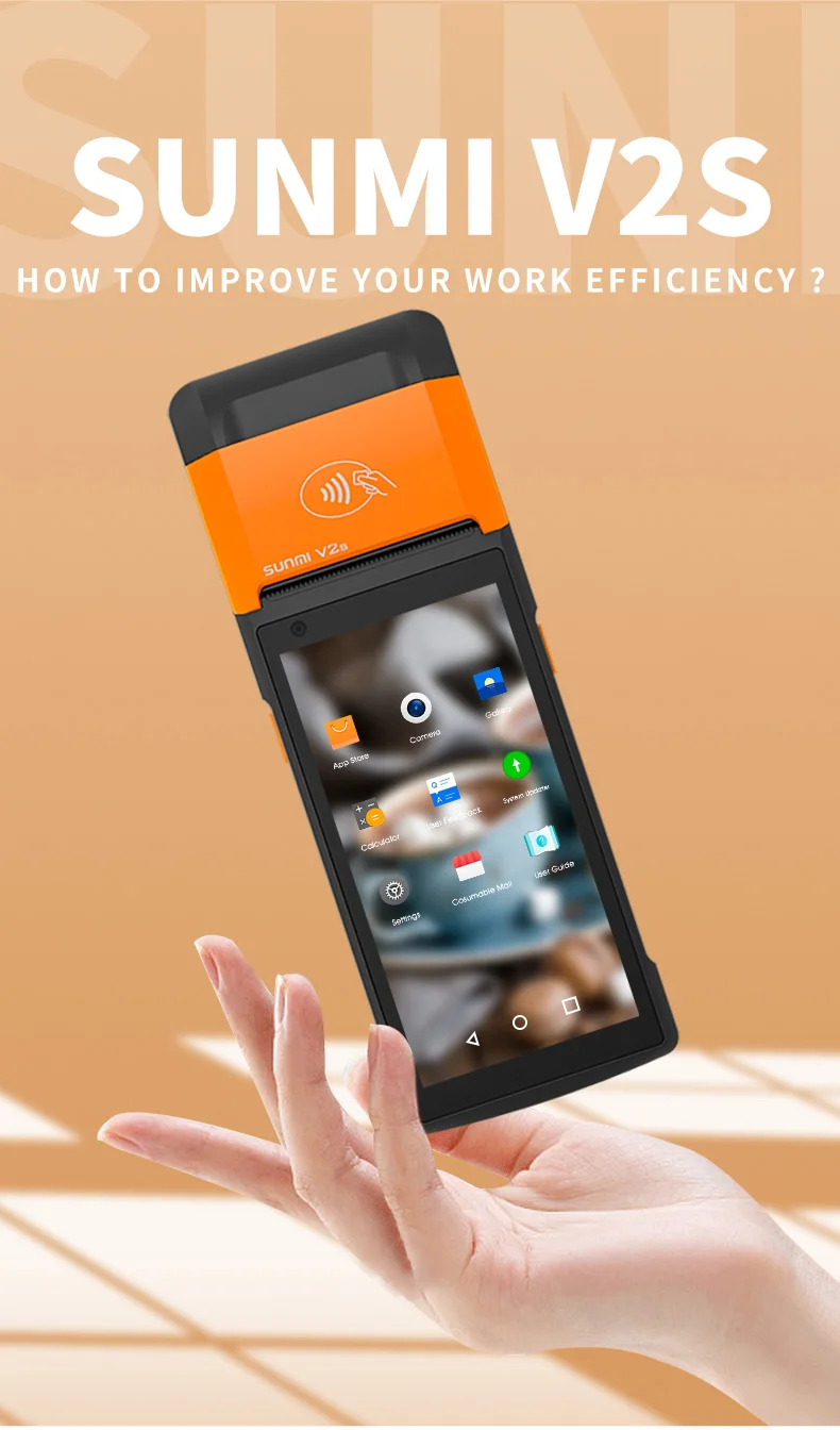 SUNMI OS Handheld POS System - Sunmi V2S 4G GMS Terminal