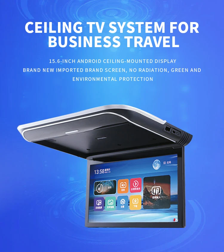 High Quality Ceiling Mounted Monitor 15.6'' Car Rooftop Tv Display ...