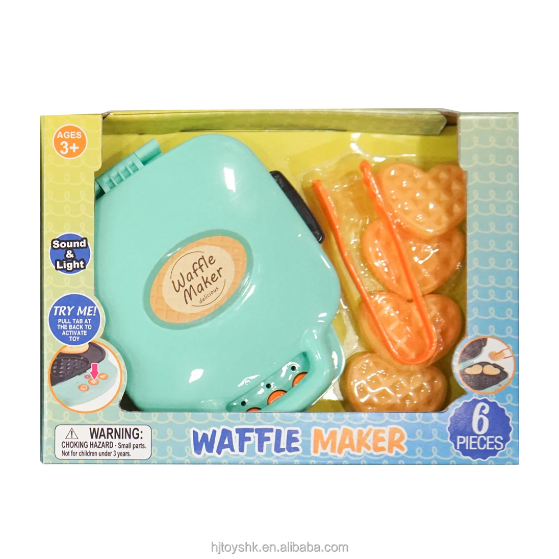 Play House Toy Waffle Machine/griddle With Light & Sound Kitchen & Food Toys - Buy Waffle ...