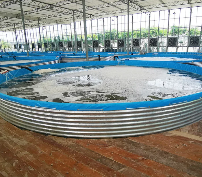Waterproof Fish Farming Tank Pvc Tarpaulin Fish Tank Outdoor Fish Farm ...