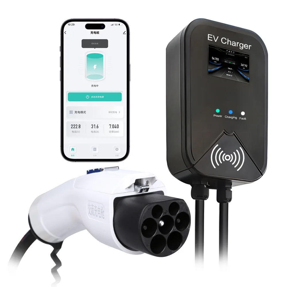 Wallbox 32a Adapter Dc Ev Fast Charging Pile Electric 7kw 11kw 22kw Car Type 2 Ev Charger - Buy ...