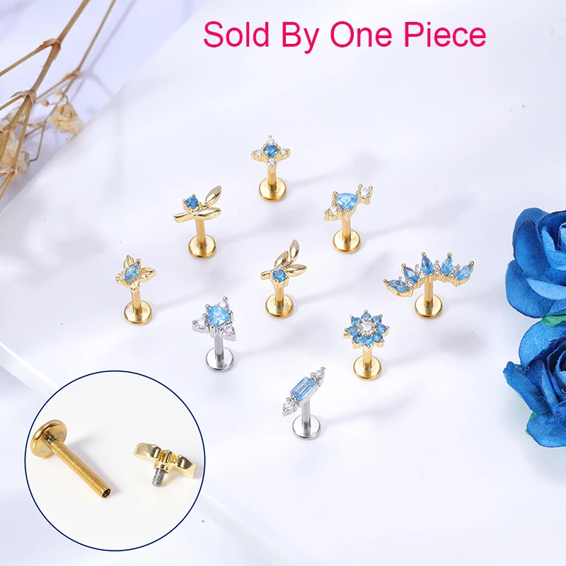 POENNIS Tiny Flat Back Ear Piercing - Stainless Steel
