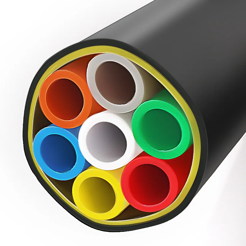 Hdpe Microduct Pipe 7 Ways 16/12 Bundle Micro Duct For Fiber Optic ...
