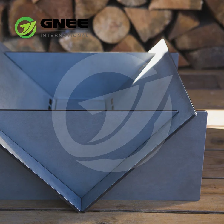 Corten Steel Brazier Corten Steel Indoor Fireplace Modern Fire Bowl Pit ...