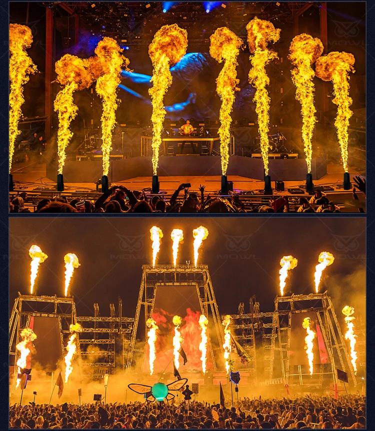 Stage Effect Flamethrower DMX Spray Fire Flame Machine