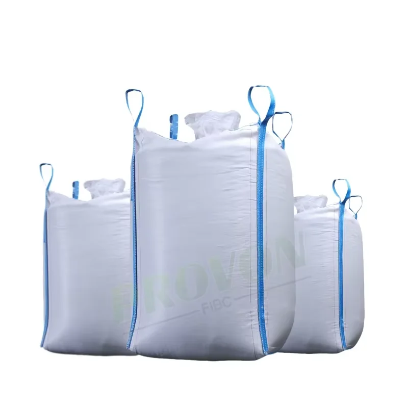 Custom Jumbo Bag FIBC Bag 0.5-3 Ton Option 4-Loop Lifting Heavy Duty ...