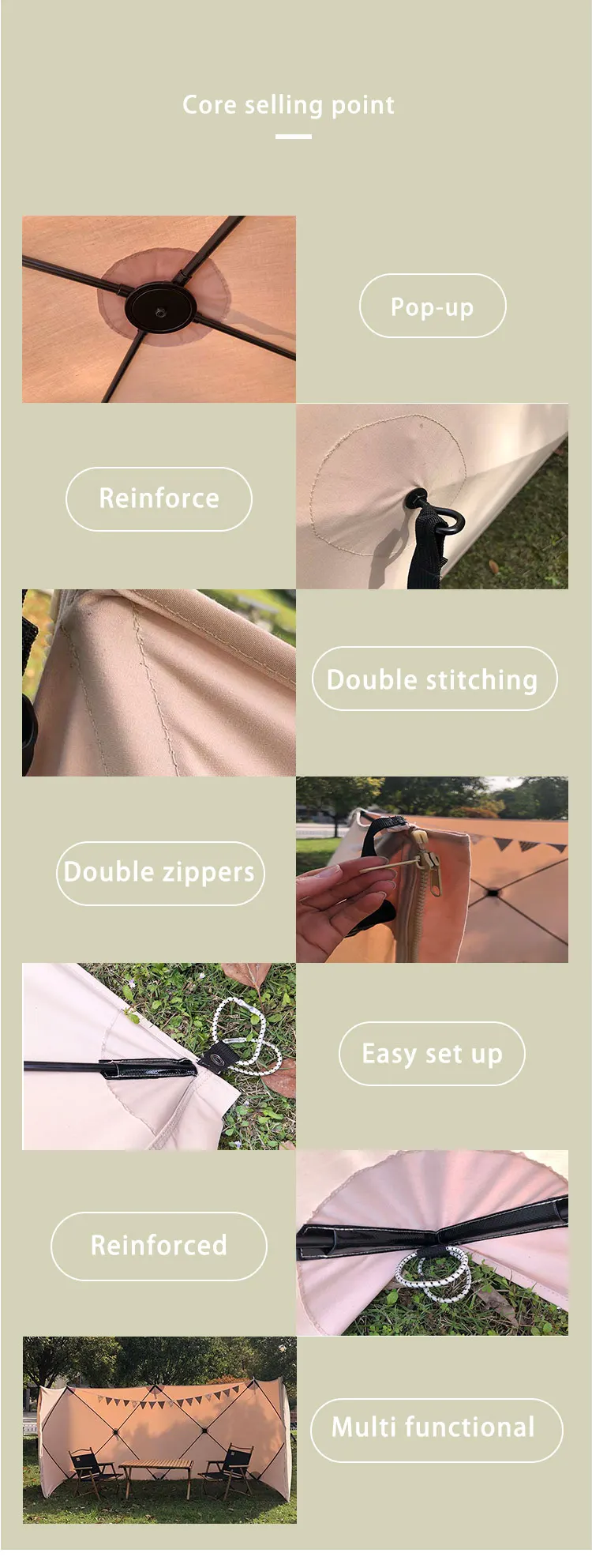 Pop Up Middle East Outdoors Wind Blocker For Backyard Outdoor Camping ...