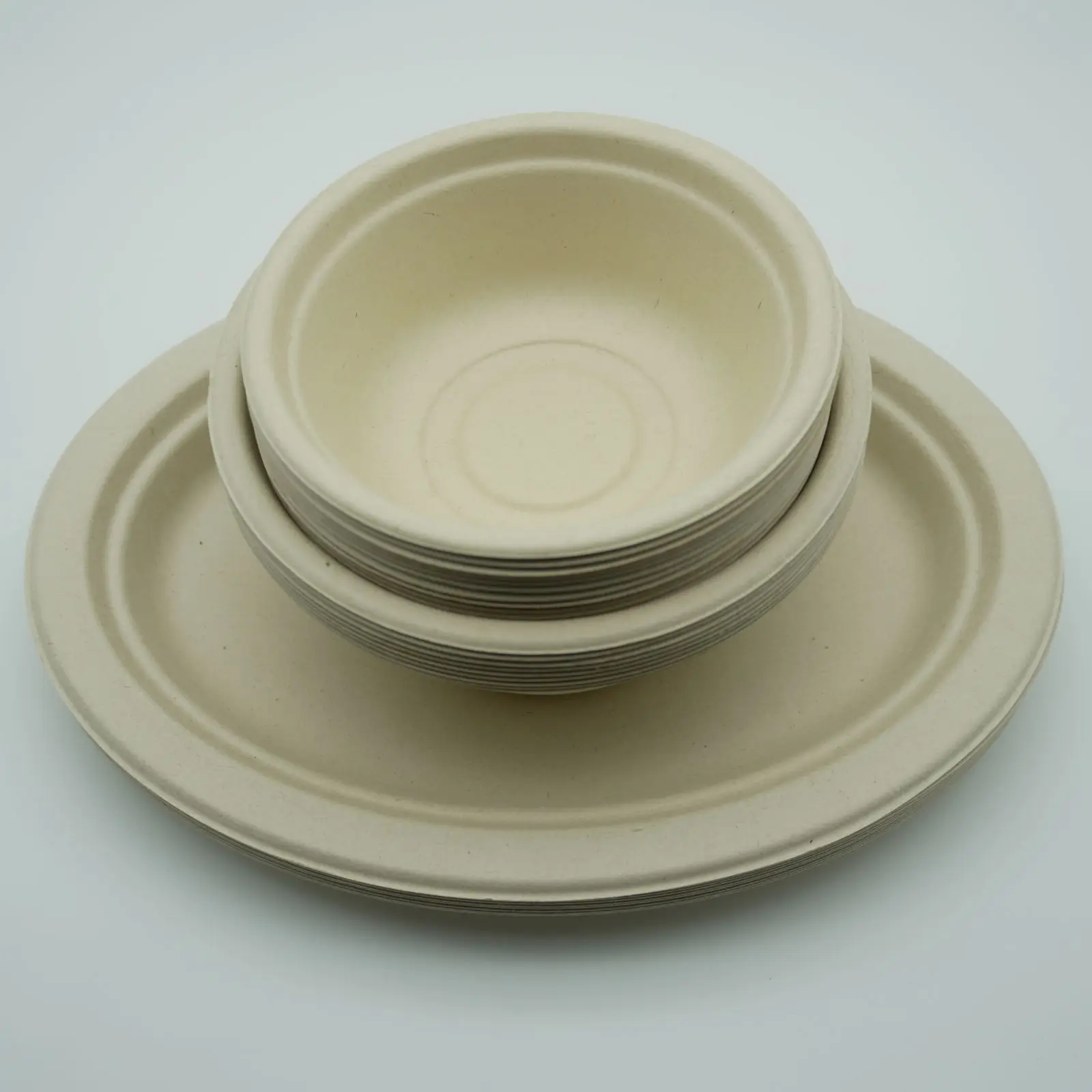 Biodegradable Sugarcane Bagasse Food Container Compostable Dinnerware ...