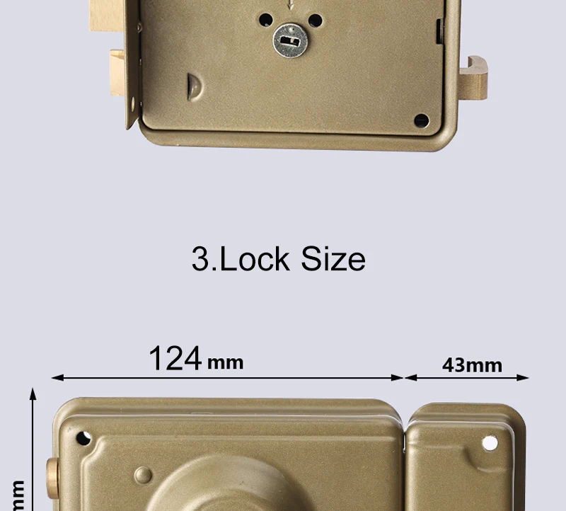 S555 Blossom Solid Brass Different Type Locks Main Door Lock Set ...